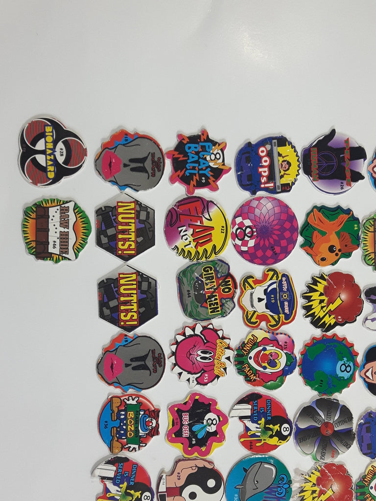 1990s Numbered Unique Shaped Pogs / Caps Lot of 56 – Treasure Valley ...