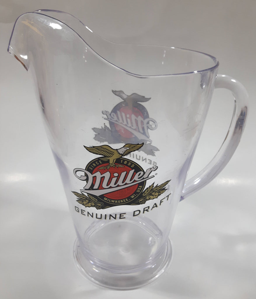 Miller Genuine Draft 9 1/4" Tall Plastic Beer Pitcher Jug – Treasure ...