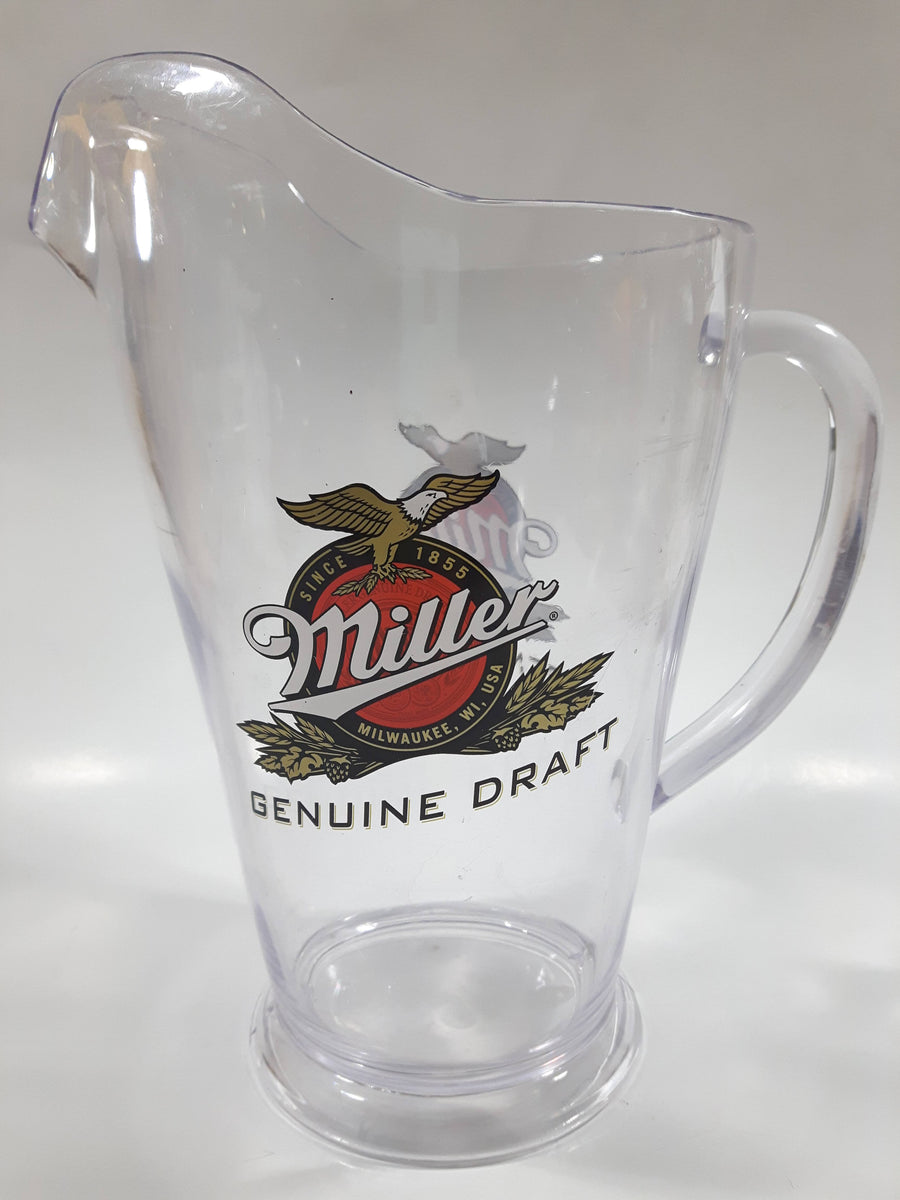 Miller Genuine Draft 9 1/4" Tall Plastic Beer Pitcher Jug – Treasure ...