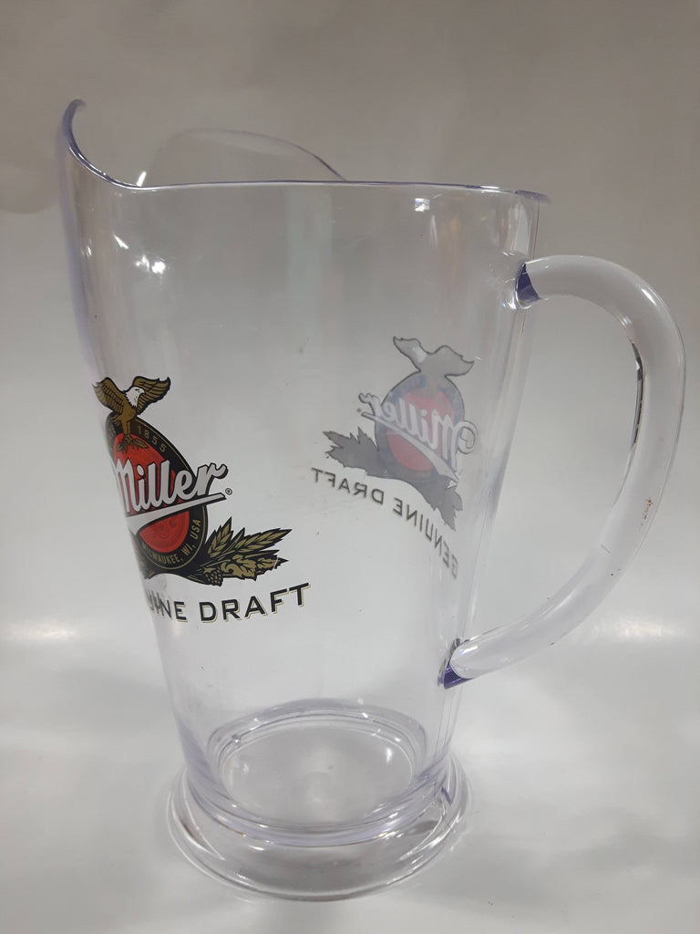 Miller Genuine Draft 9 1/4" Tall Plastic Beer Pitcher Jug – Treasure ...