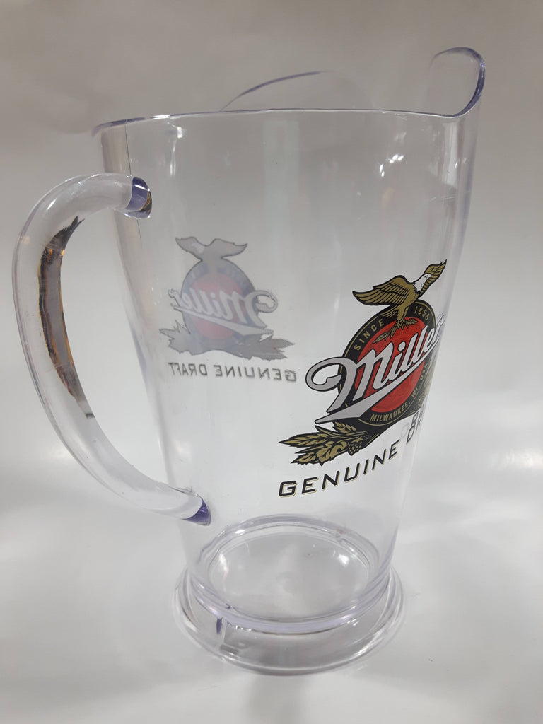 Miller Genuine Draft 9 1/4" Tall Plastic Beer Pitcher Jug – Treasure ...