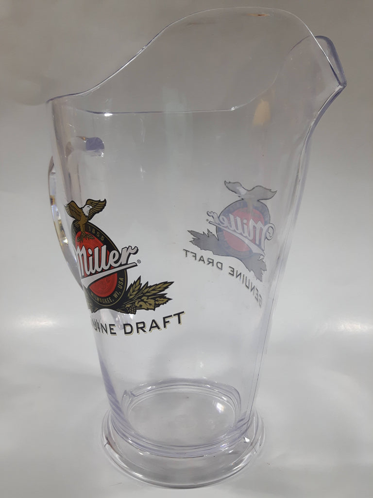 Miller Genuine Draft 9 1/4" Tall Plastic Beer Pitcher Jug – Treasure ...