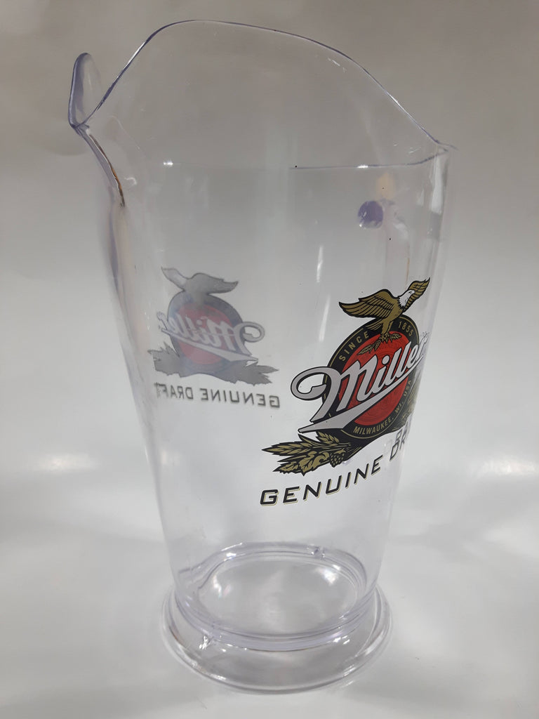 Miller Genuine Draft 9 1/4" Tall Plastic Beer Pitcher Jug – Treasure ...