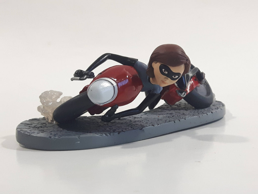 2018 Disney Pixar Incredibles 2 Elastigirl Riding Motorcycle PVC Toy F ...