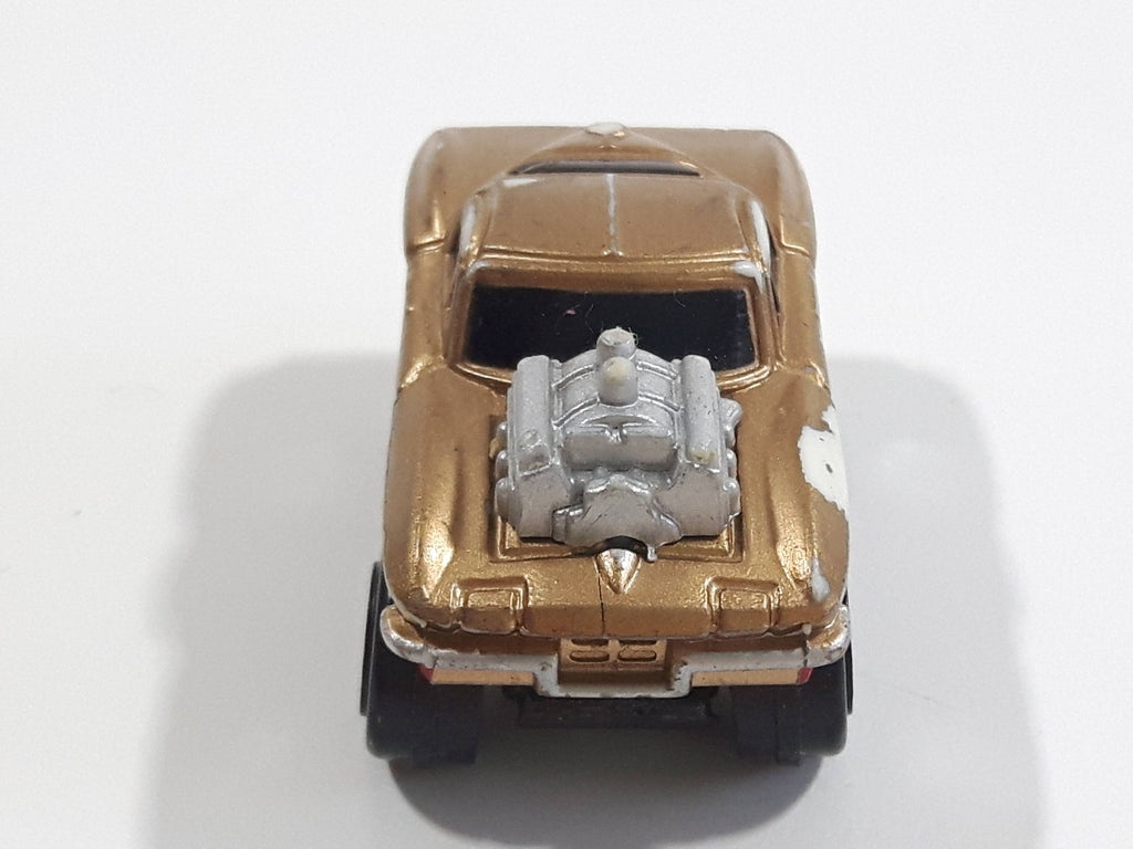 Micro Machines Style Ford Mustang with Blown Motor Gold Miniature Die ...