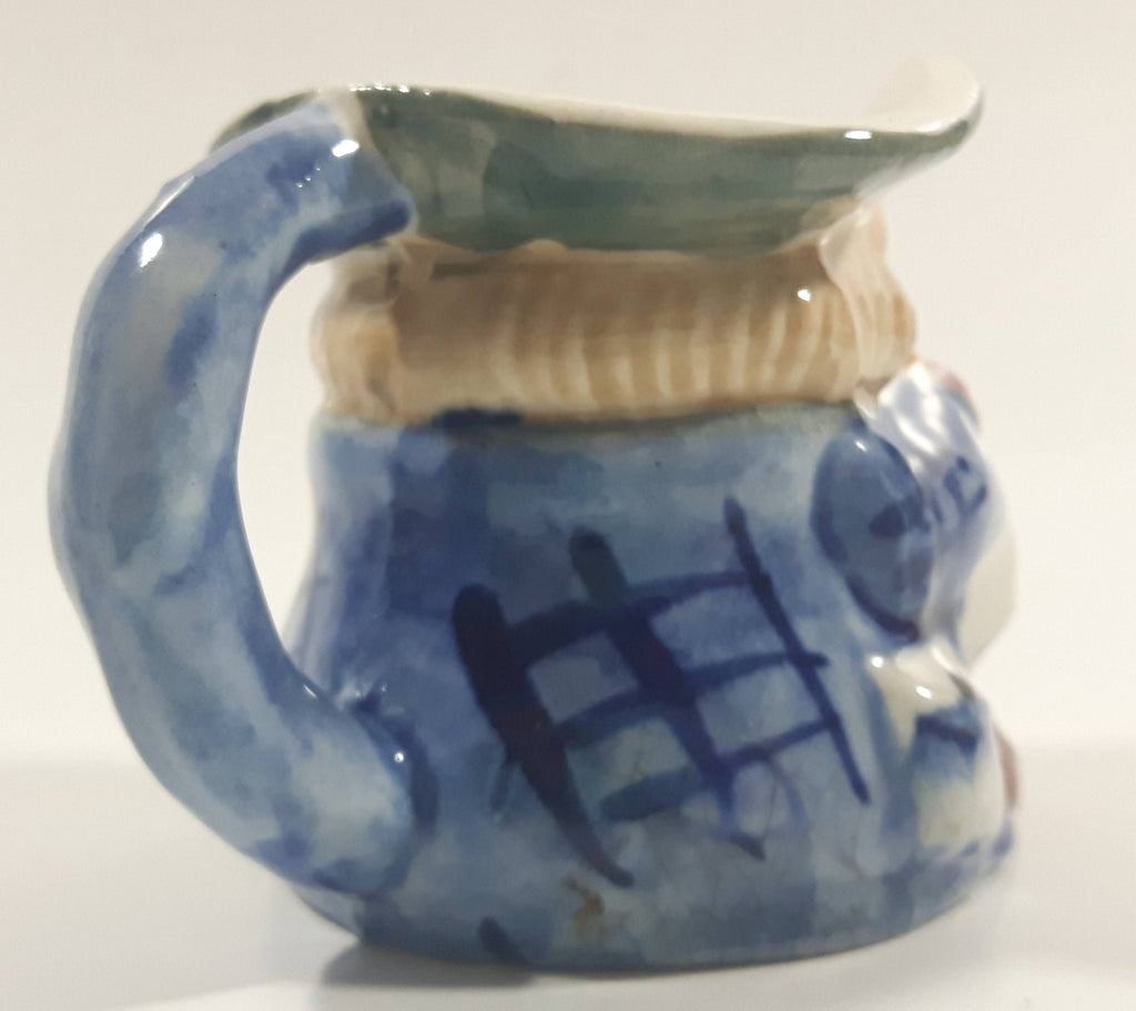 Vintage Toby Style Face Head Hand Painted Ceramic Pottery Figurine Mug ...