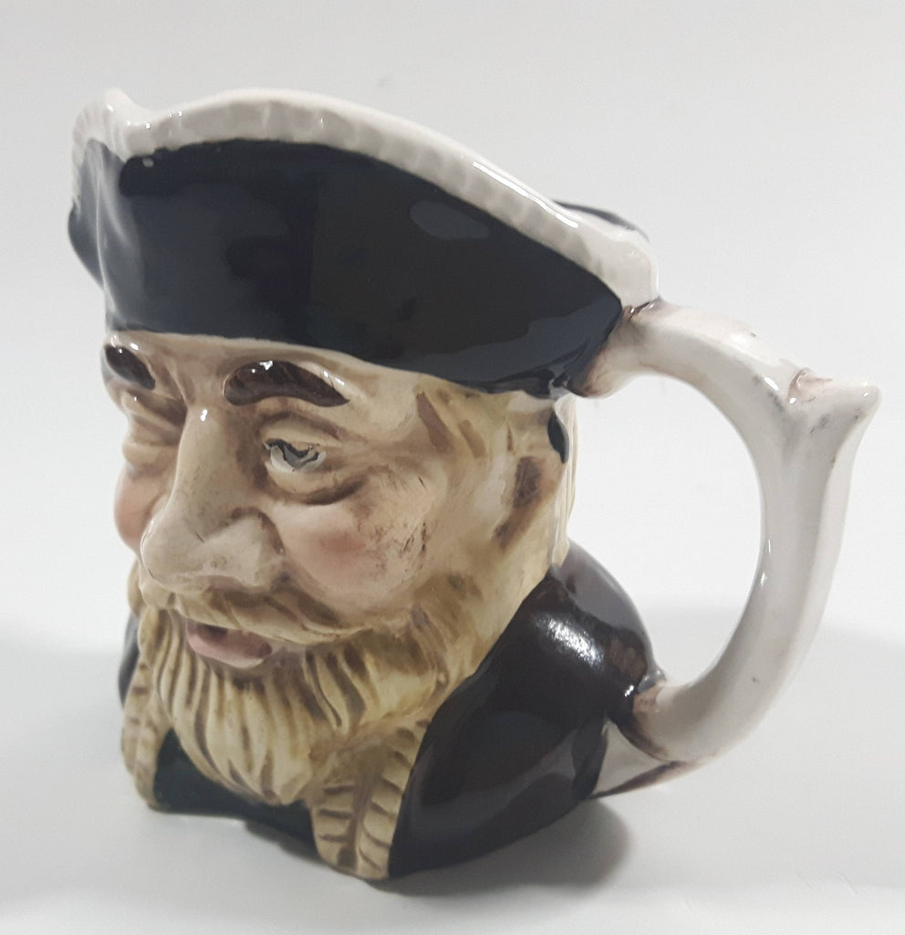 Vintage Toby Style Face Head Hand Painted Ceramic Pottery Figurine Mug ...