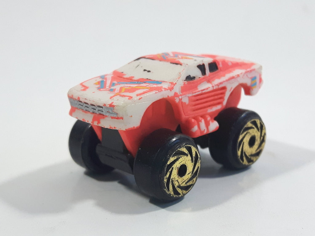 1987 Road Champs 4x4 Ferrari Testarossa Pink Micro Mini Die Cast Toy C ...