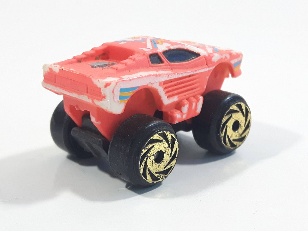 1987 Road Champs 4x4 Ferrari Testarossa Pink Micro Mini Die Cast Toy C ...