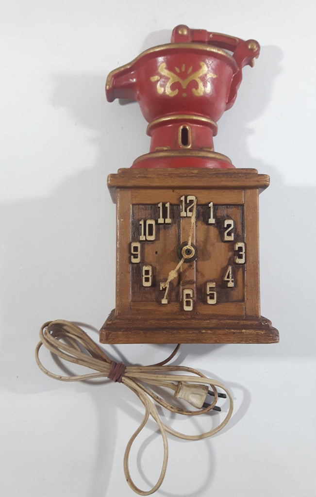 Vintage Spartus Red Water Pump Electric Clock Model 3814 - Needs Repai ...