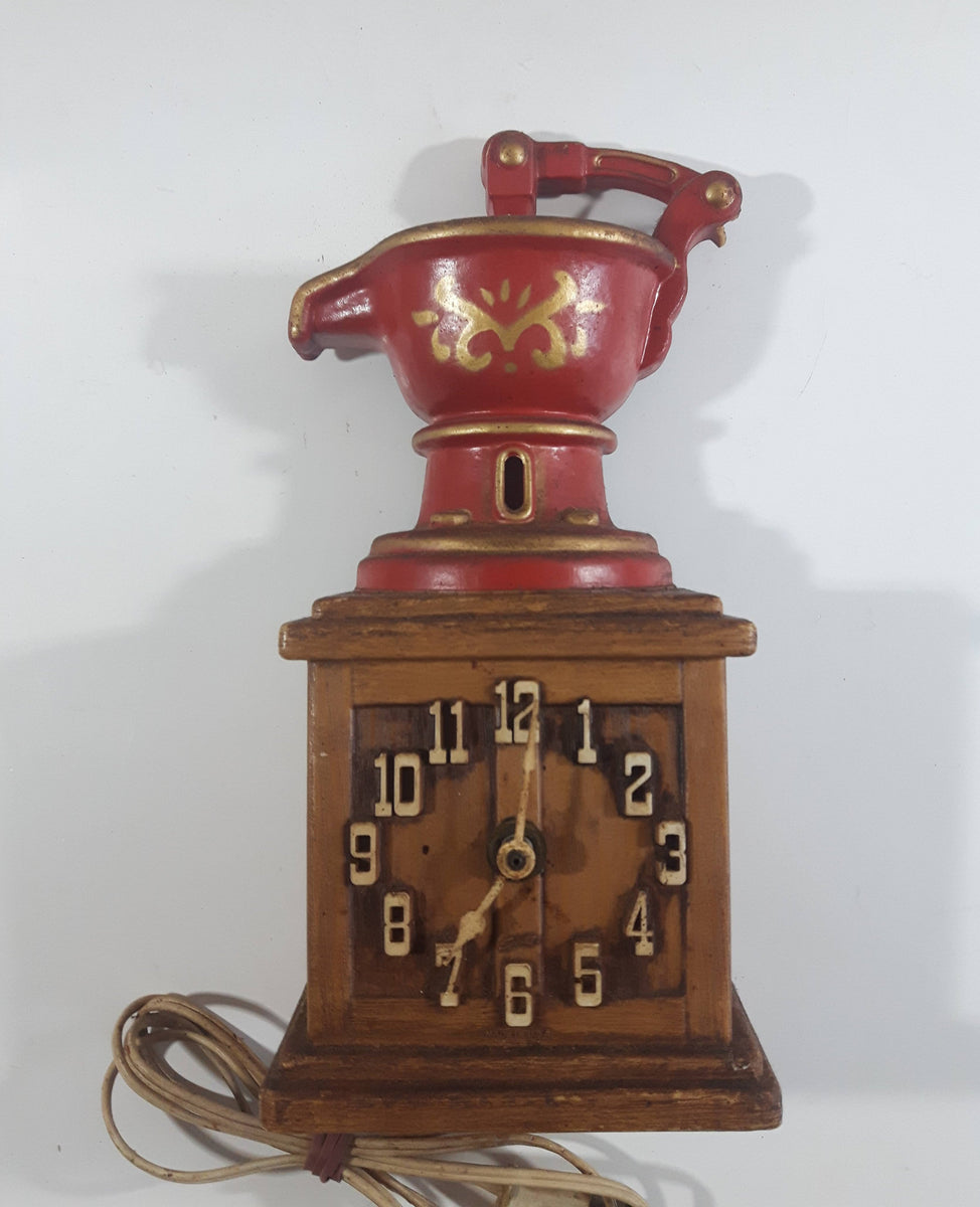 Vintage Spartus Red Water Pump Electric Clock Model 3814 - Needs Repai ...