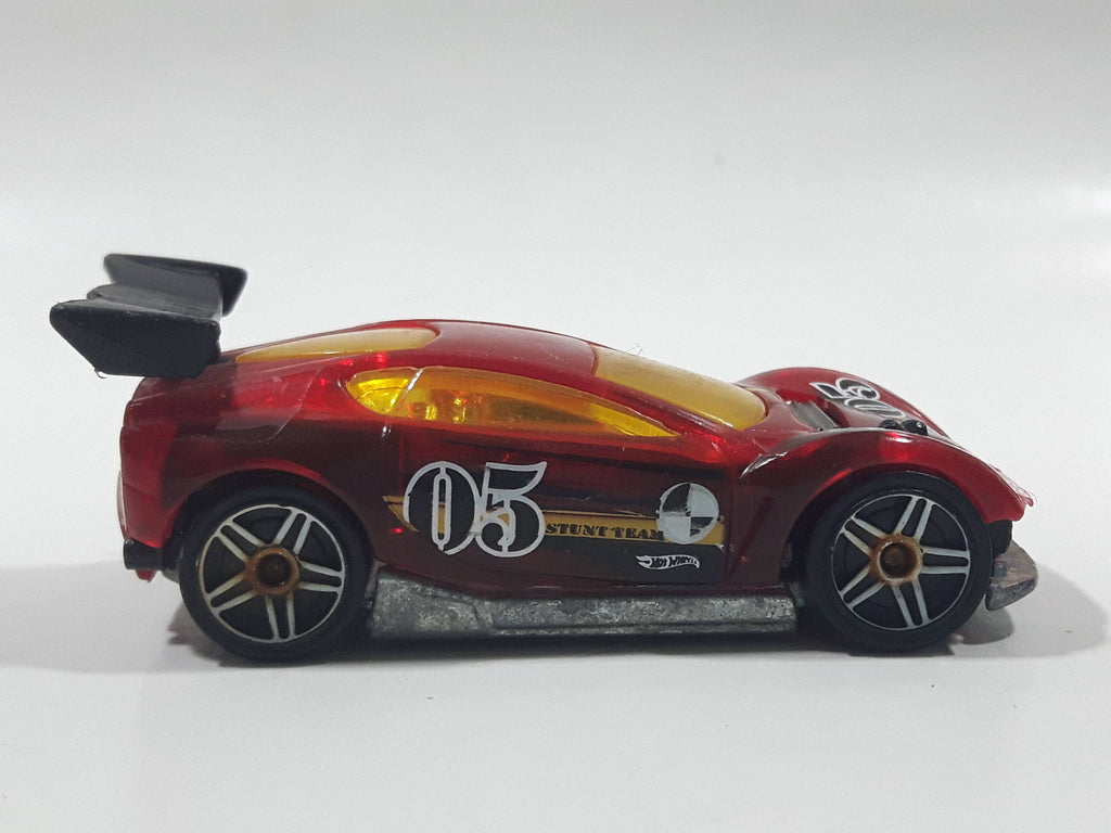 2013 Hot Wheels Stunt Circuit Synkro Clear Red Die Cast Toy Car Vehicl ...