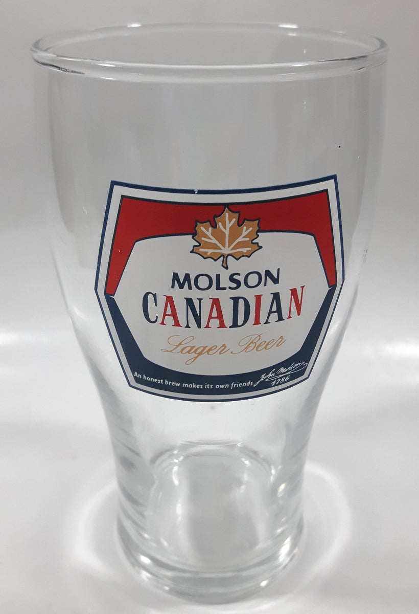 Vintage Molson Canadian Lager Beer Biere 6" Tall Glass Cup – Treasure ...
