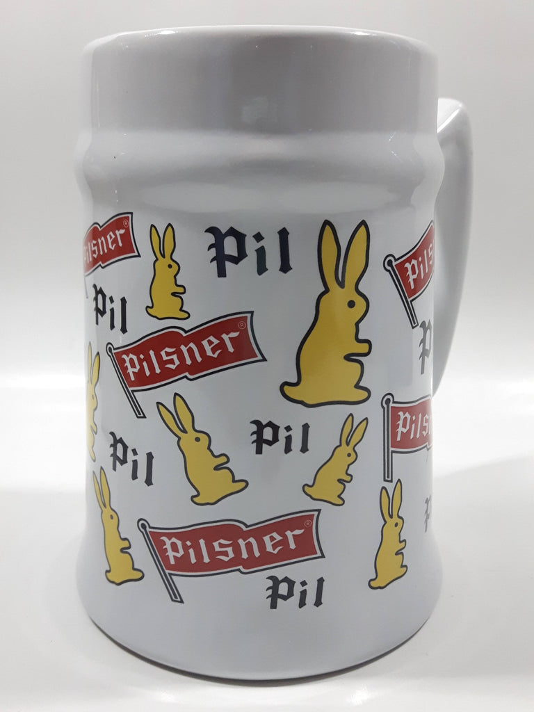 Pilsner Beer Bunny Rabbit Themed 5 1/2" Tall Stein Mug Breweriana Coll ...