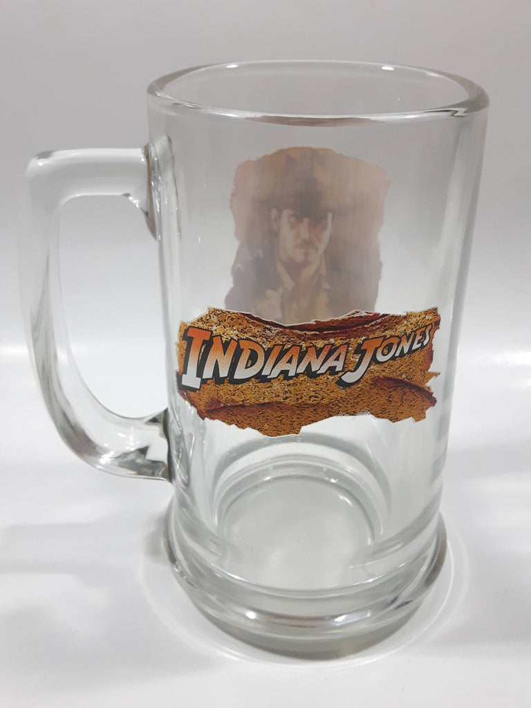 2004 Lucasfilm Indiana Jones 5 1/2" Clear Glass Beer Mug Cup – Treasure ...