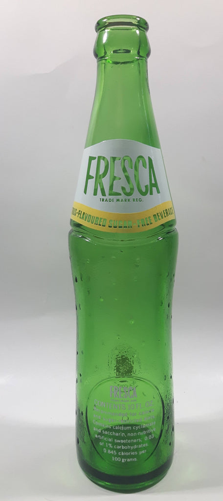 Vintage Fresca Citrus-Falvoured Sugar-Free Beverage 10 Fl oz. Green Gl ...