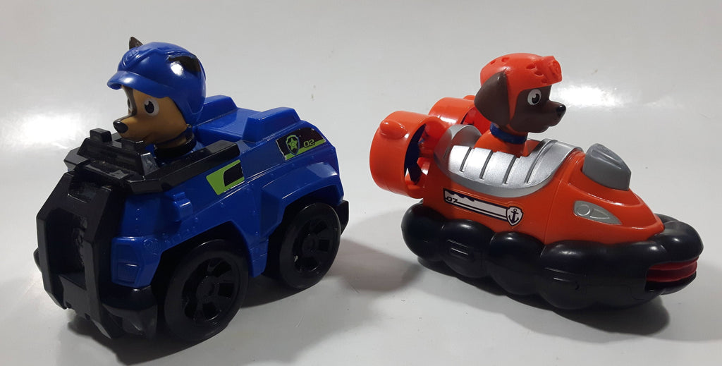 SML Spin Master Paw Patrol Rescue Racers Chase in Blue Police Car and ...