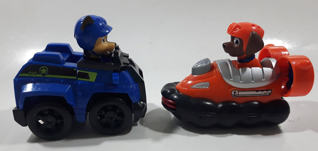 SML Spin Master Paw Patrol Rescue Racers Chase in Blue Police Car and ...