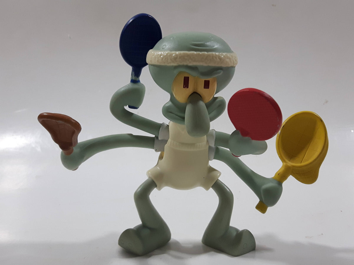 2012 McDonald's SpongeBob SquarePants Squidward Tennis Player 4" Tall ...