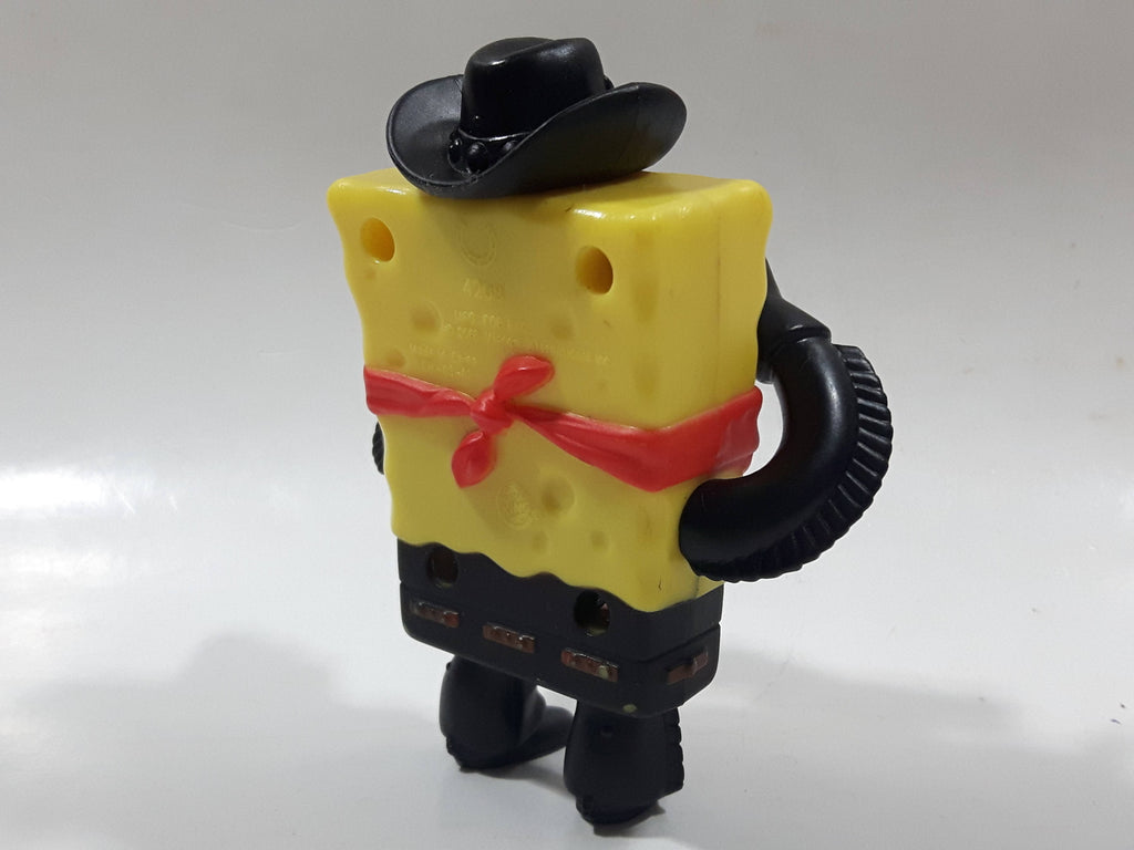 2008 Burger King SpongeBob SquarePants Cowboy Bandit 3 1/2" Tall Toy F ...