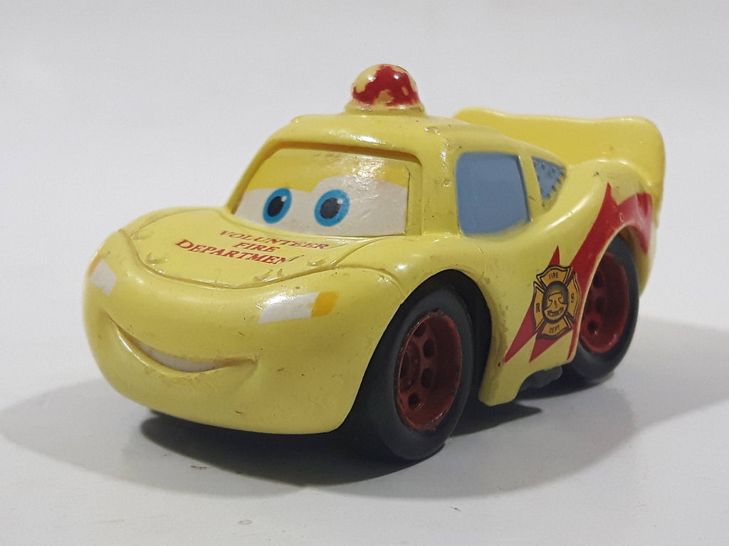 Disney Pixar Cars Volunteer Fire Department Yellow Die Cast Toy Car Ve ...