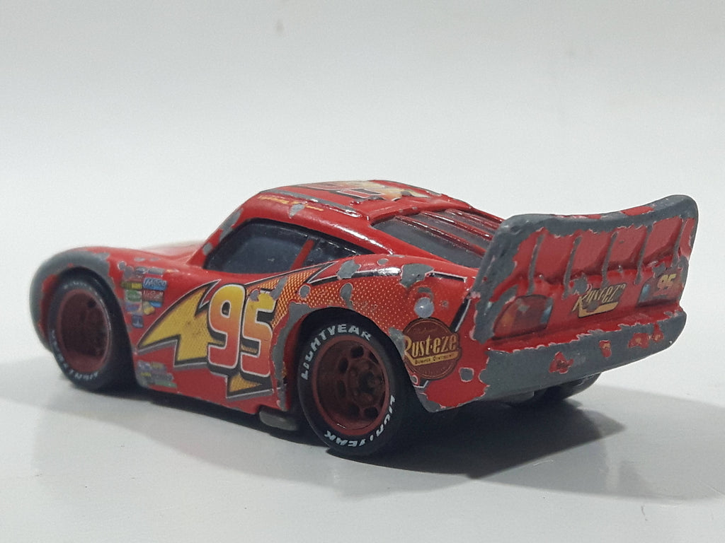 Disney Pixar Cars Lightning McQueen #95 Red Die Cast Toy Race Car Vehi ...