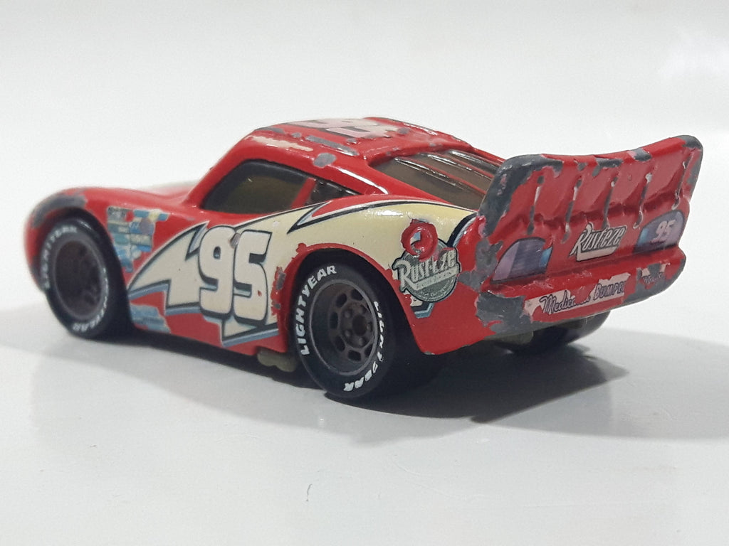 Disney Pixar Cars Lightning McQueen #95 Red Die Cast Toy Race Car Vehi ...