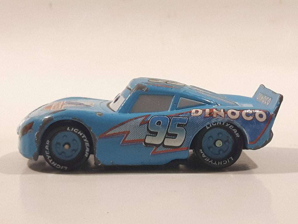Disney Pixar Cars Lightning McQueen Dinoco #95 Blue Die Cast Toy Car V ...