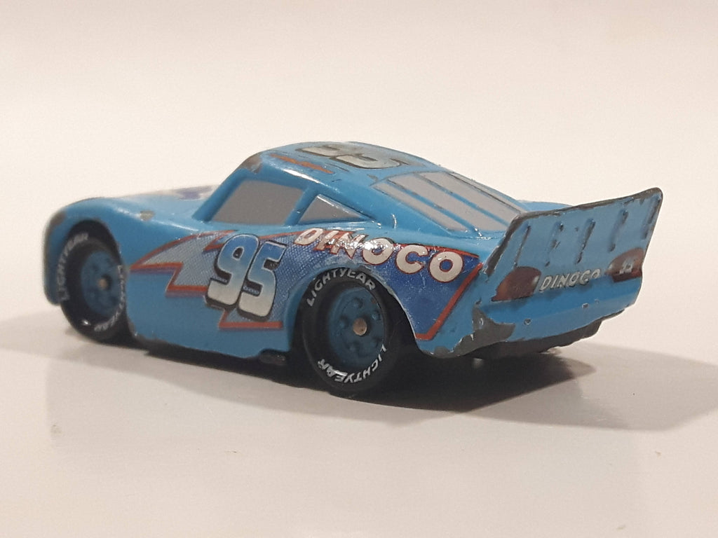 Disney Pixar Cars Lightning McQueen Dinoco #95 Blue Die Cast Toy Car V ...