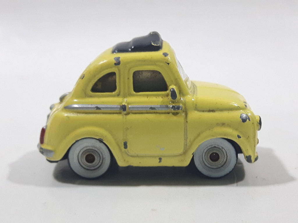 Disney Pixar Cars Fiat 500 Yellow Die Cast Toy Car Vehicle – Treasure ...