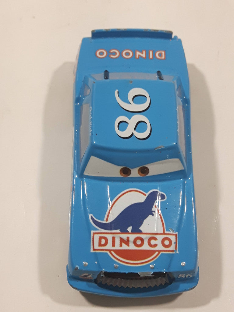 Disney Pixar Cars Dinoco #86 Blue Die Cast Toy Car Vehicle Missing a W ...