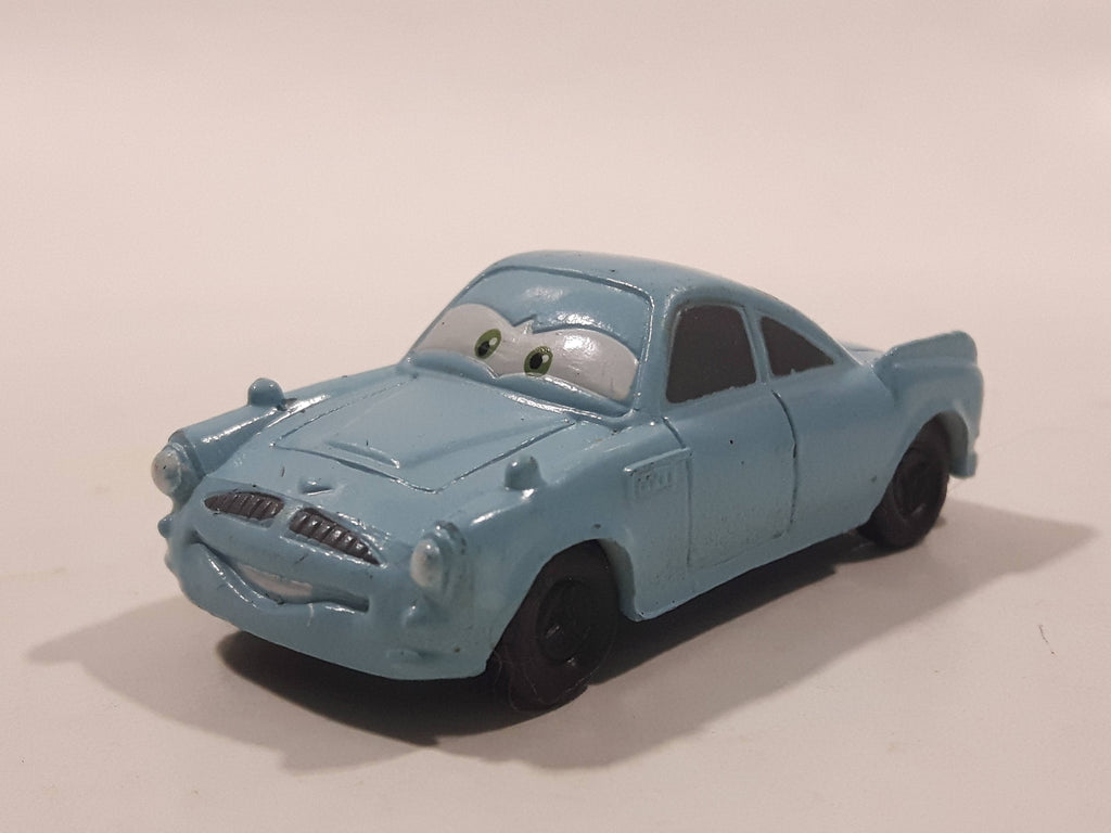 Disney Pixar Cars Light Blue Green Car Mini PVC Hard Rubber Toy Car Ve ...