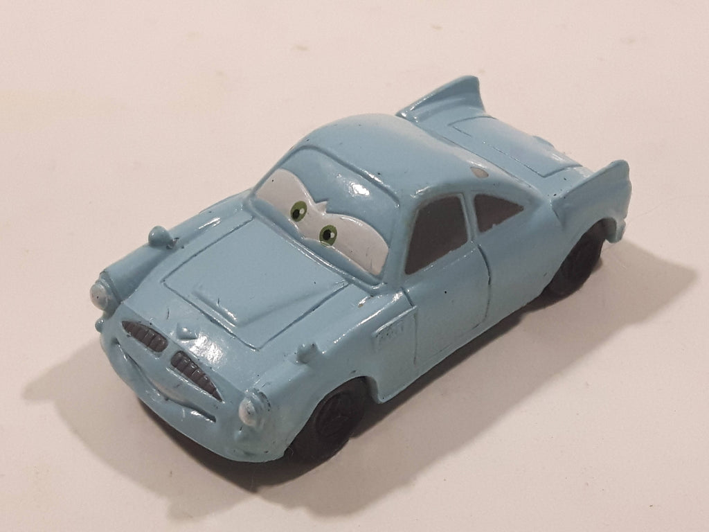 Disney Pixar Cars Light Blue Green Car Mini PVC Hard Rubber Toy Car Ve ...