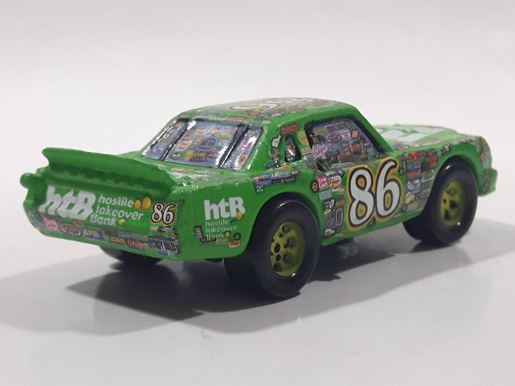 Disney Pixar Cars Chick Hicks HTB Hostile Takeover Bank #86 Green Plas ...