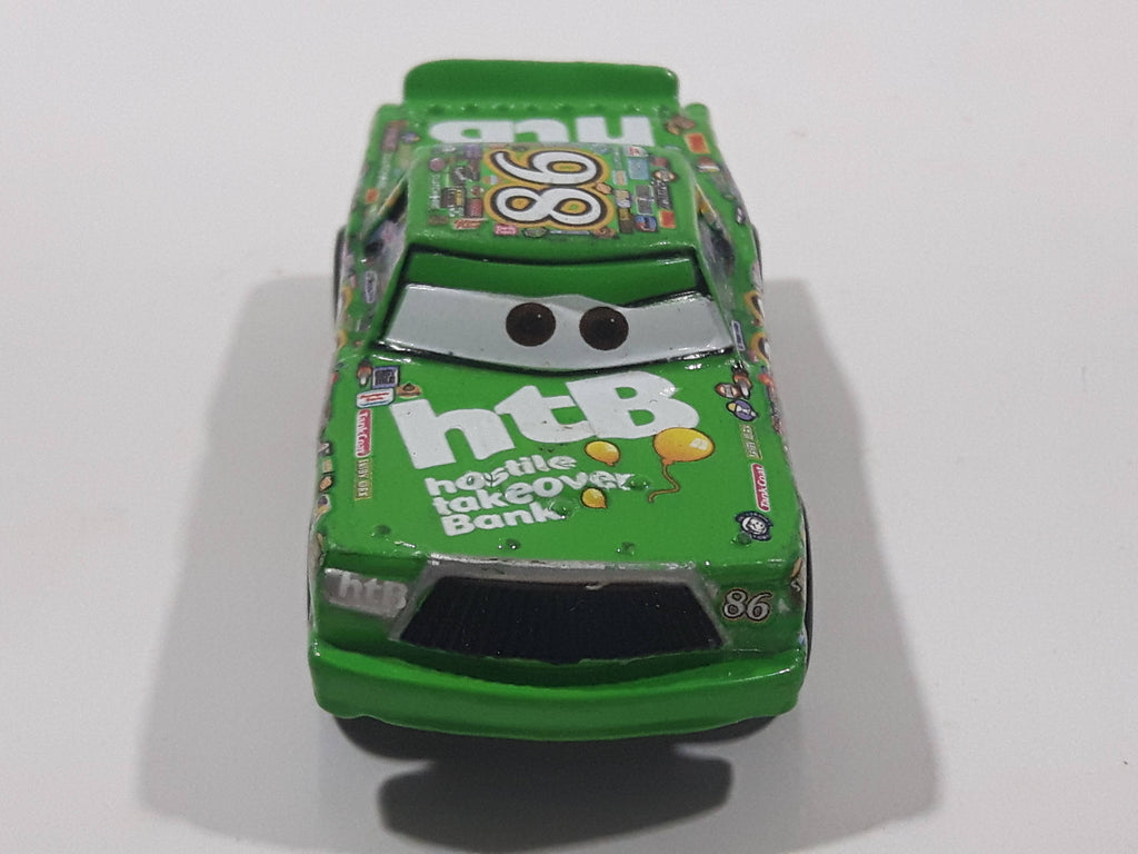 Disney Pixar Cars Chick Hicks HTB Hostile Takeover Bank #86 Green Plas ...