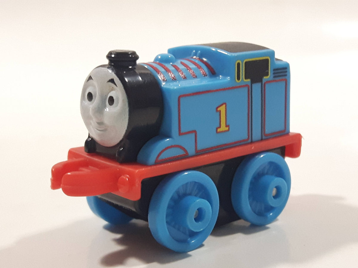 2014 Thomas & Friends Minis #1 Thomas Blue 2" Long Plastic Die Cast To ...