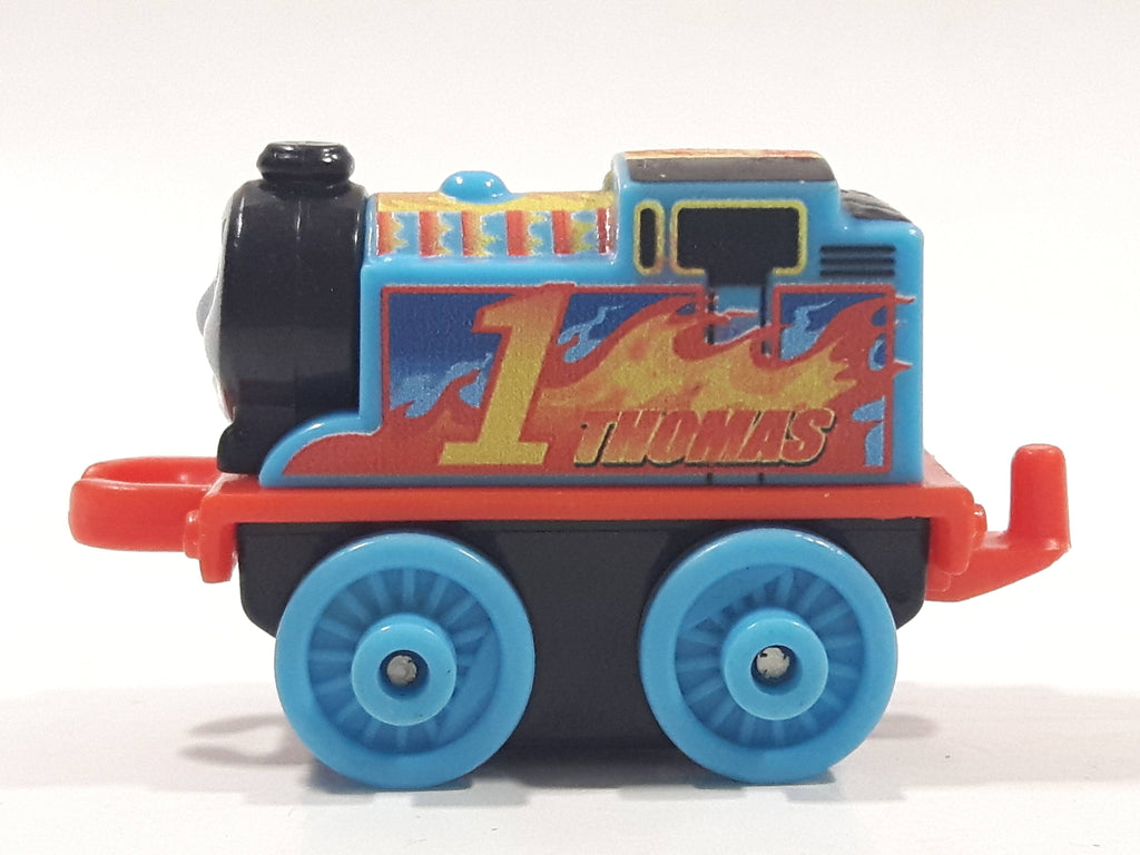 2014 Thomas & Friends Minis #1 Thomas Blue with Flames 2" Long Plastic ...