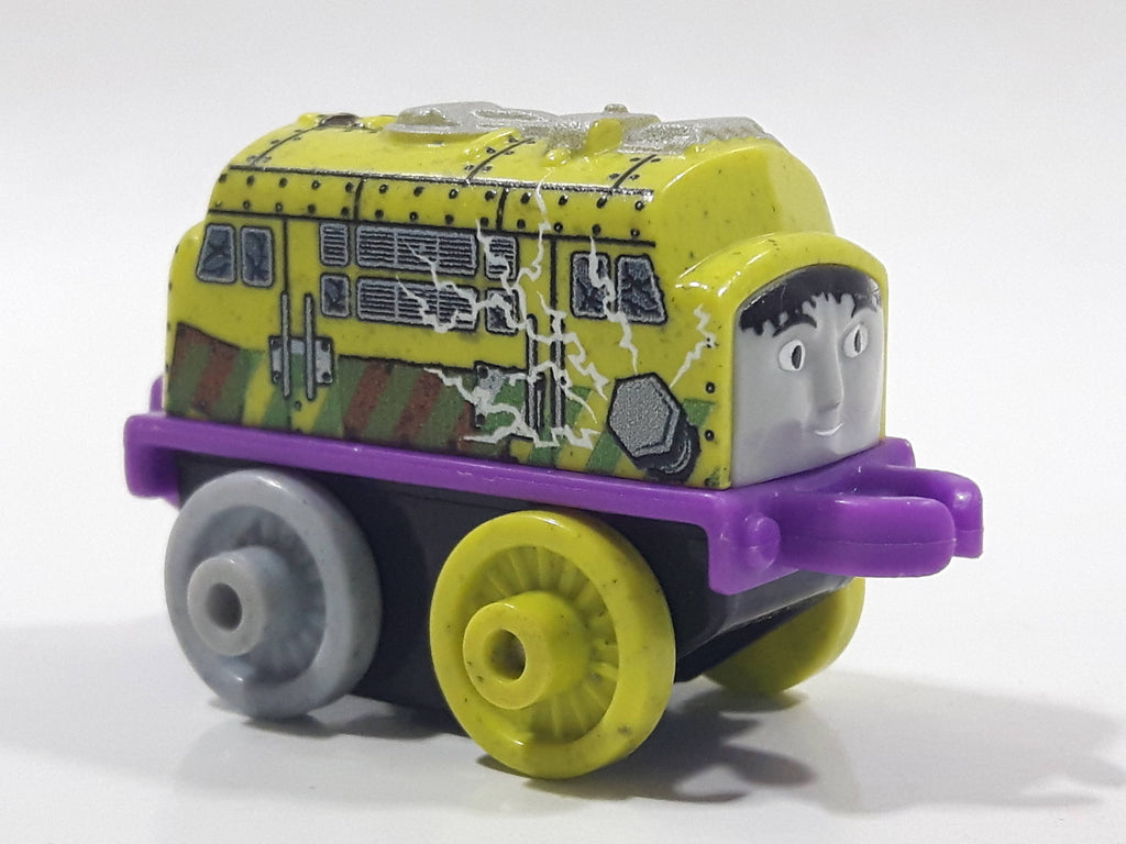 2014 Thomas & Friends Minis Diesel 10 Lime Green and Purple 2" Long Pl ...