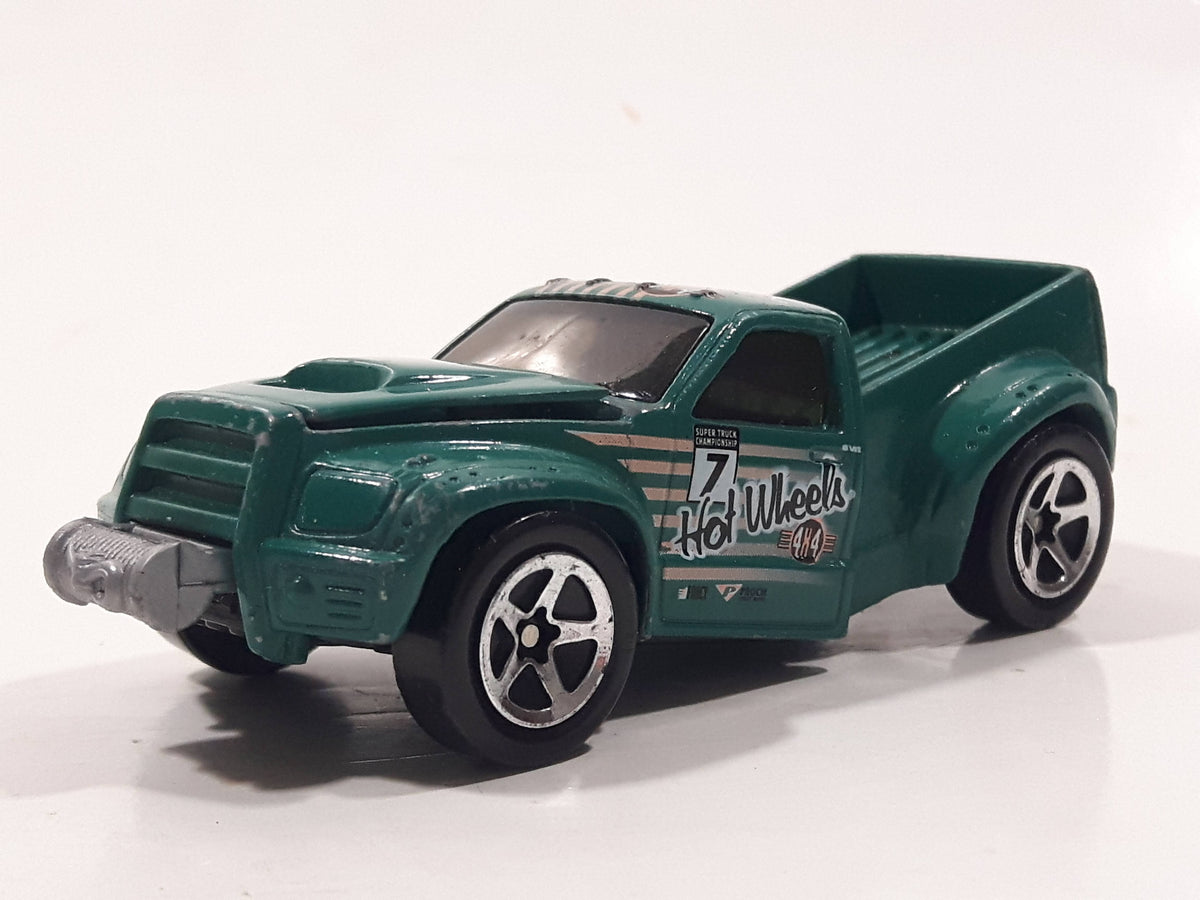 1999 Hot Wheels 4x4 Bending Green Truck Die Cast Toy Car Vehicle with ...