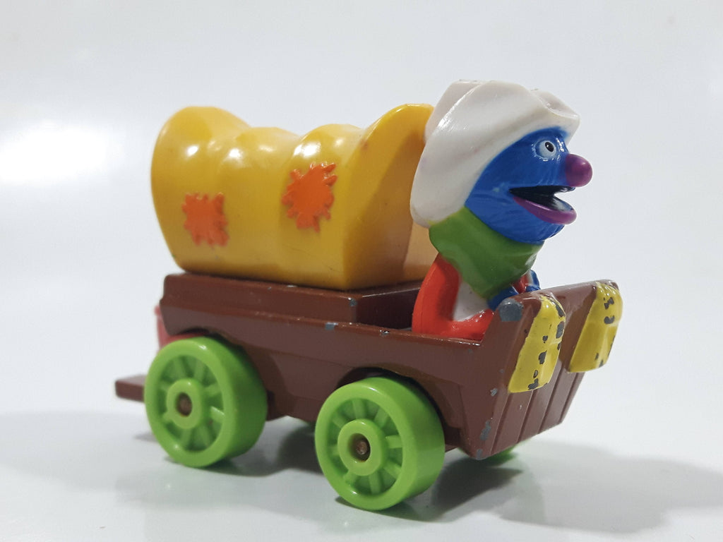 1987 Playskool Muppets Sesame Street Cowboy Grover Chuck Wagon Yellow ...