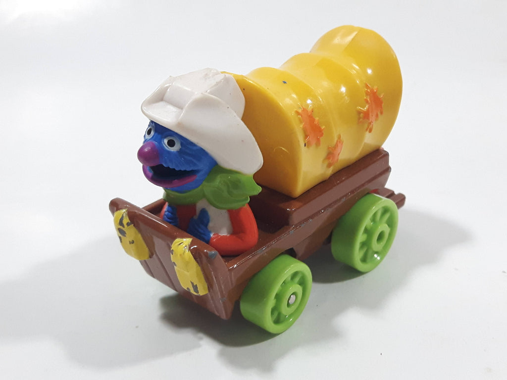 1987 Playskool Muppets Sesame Street Cowboy Grover Chuck Wagon Yellow ...