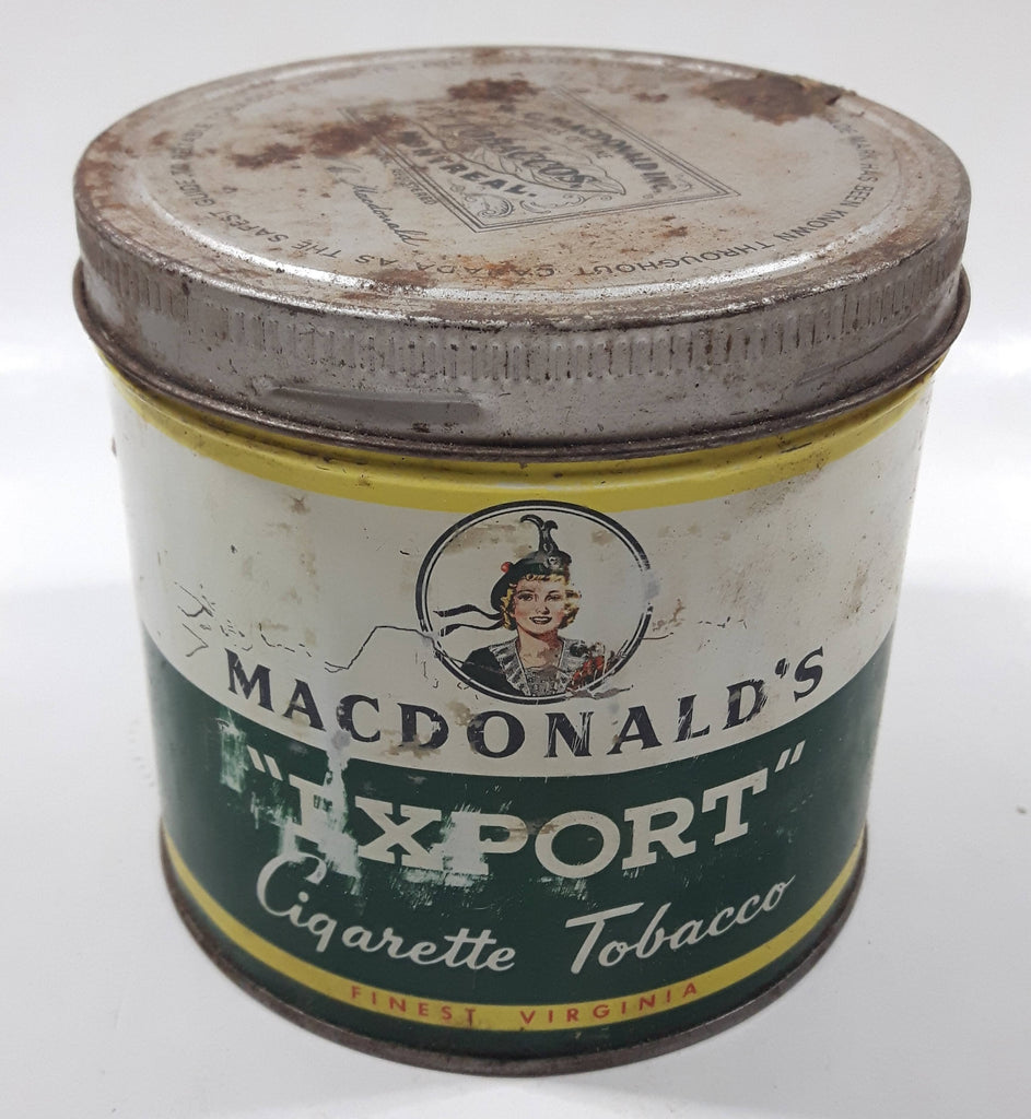 Vintage Macdonald's Export Finest Virginia Cigarette Tobacco 8 oz Meta ...