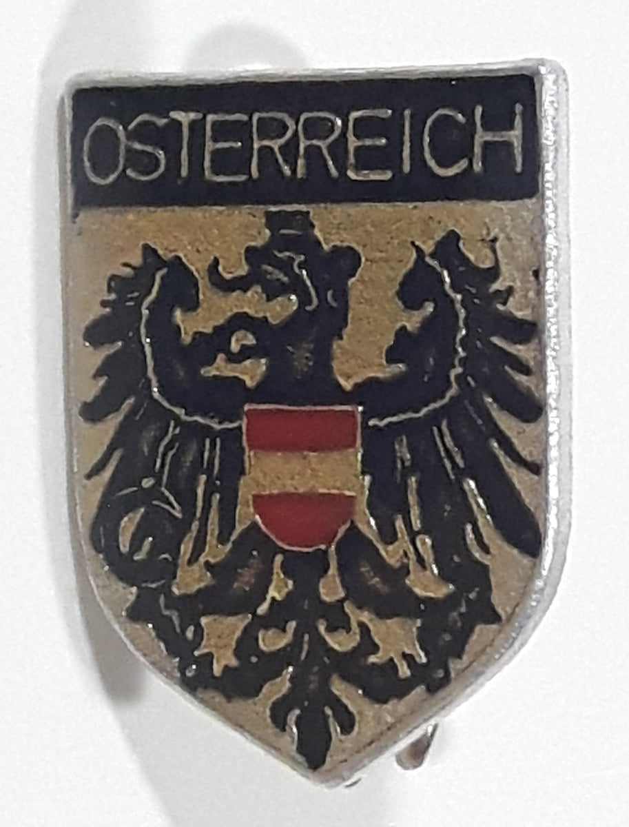 Osterreich Austria Small 1/2" x 3/4" Enamel Metal Lapel Pin – Treasure ...