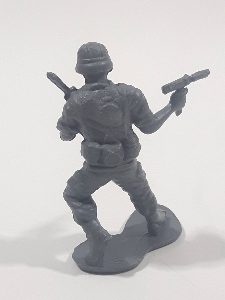Grey Army Military Soldier 2" Tall Plastic Toy Figure – Treasure Valley ...