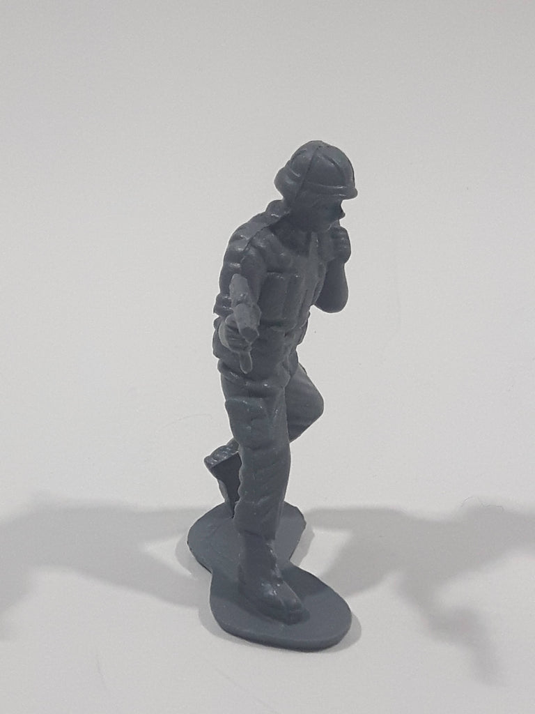 Grey Army Military Soldier 2" Tall Plastic Toy Figure – Treasure Valley ...