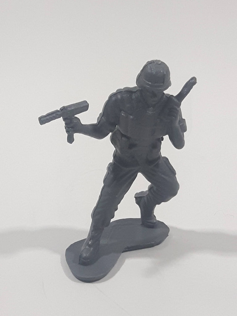 Grey Army Military Soldier 2" Tall Plastic Toy Figure – Treasure Valley ...
