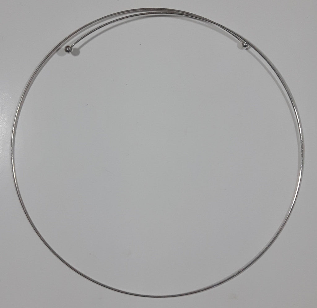 Ball End Wrap Around Metal Necklace 15" Long – Treasure Valley Antiques ...