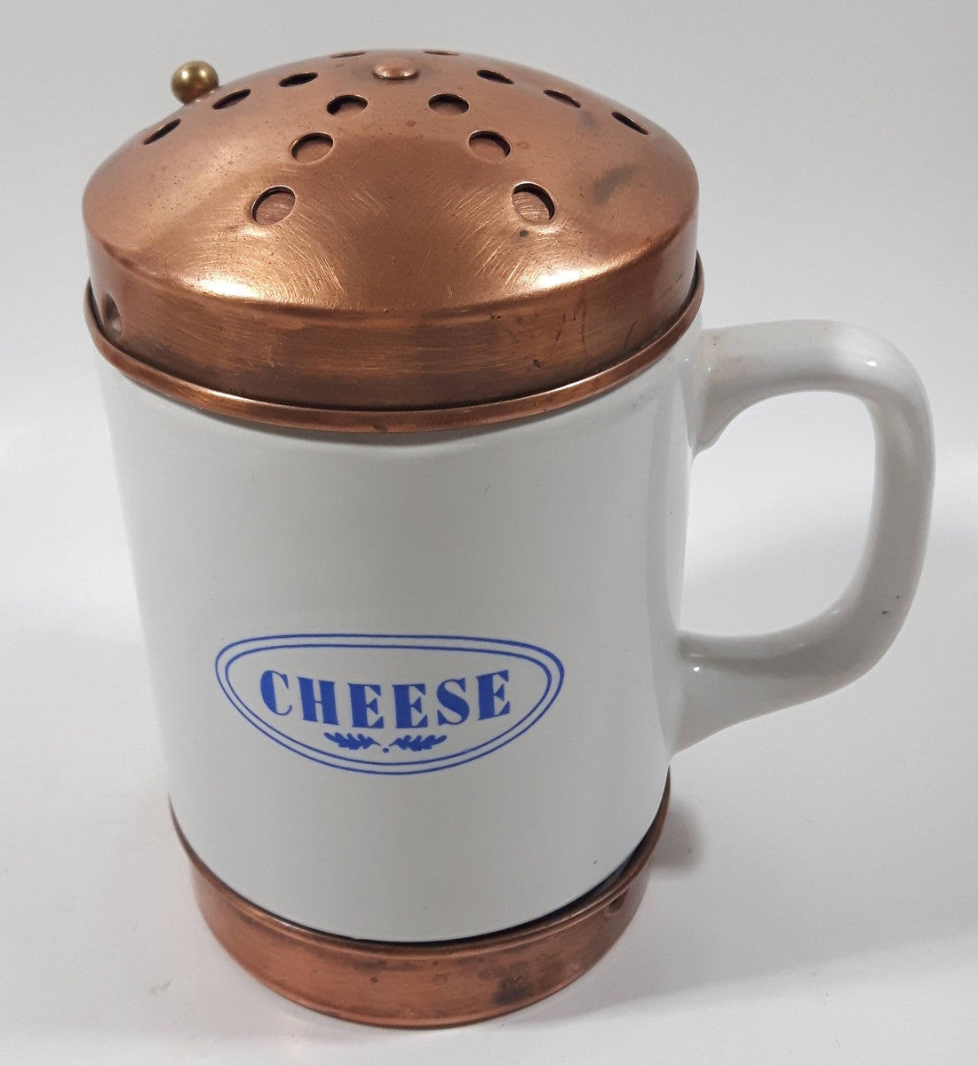 Vintage Copper and Ceramic 5 1/2" Tall Cheese Shaker – Treasure Valley ...