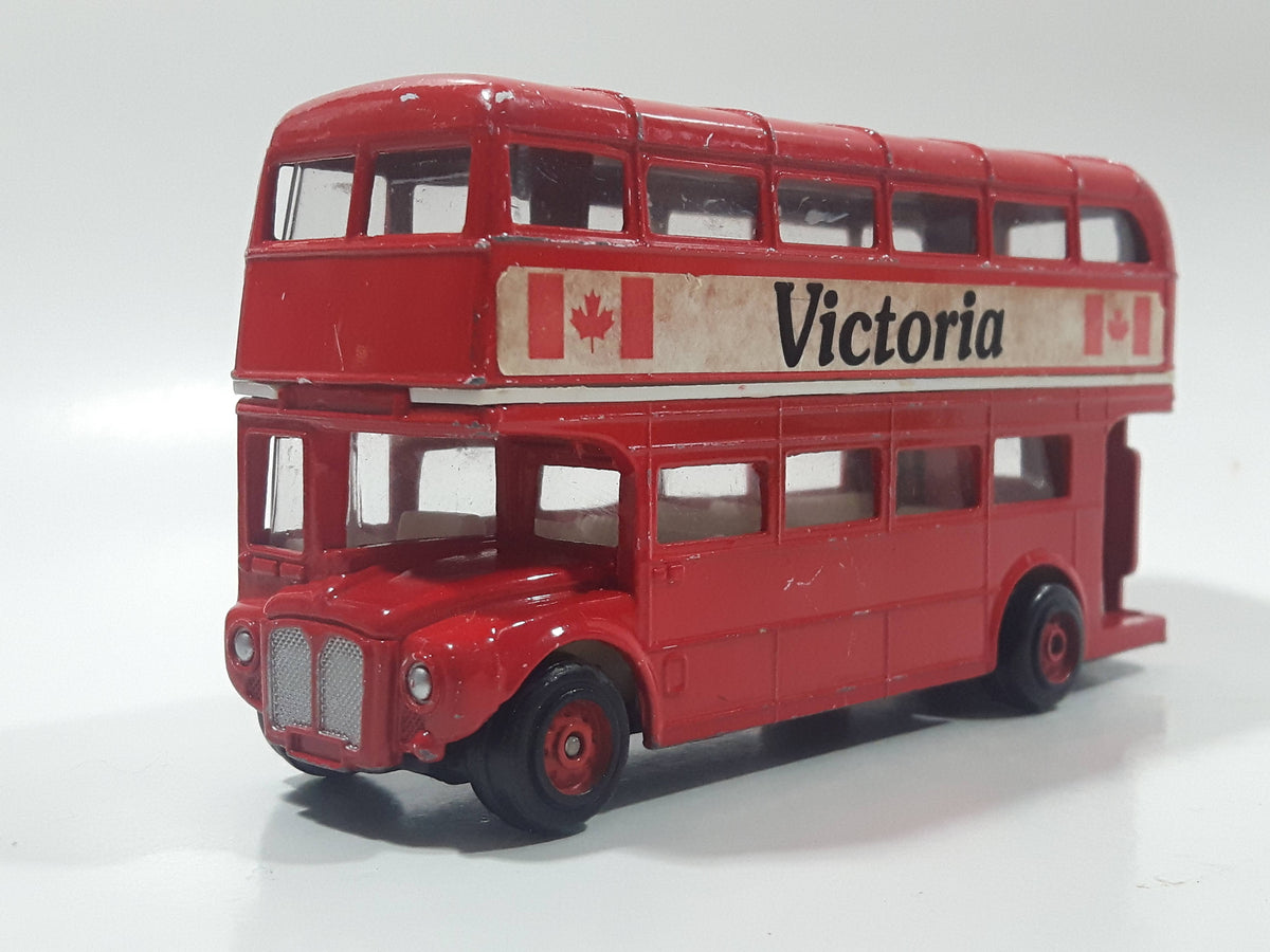 Victoria, BC Canada Double Decker Bus Red Die Cast Toy Car Vehicle ...