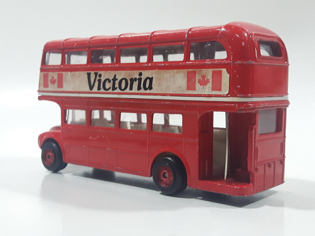 Victoria, BC Canada Double Decker Bus Red Die Cast Toy Car Vehicle ...